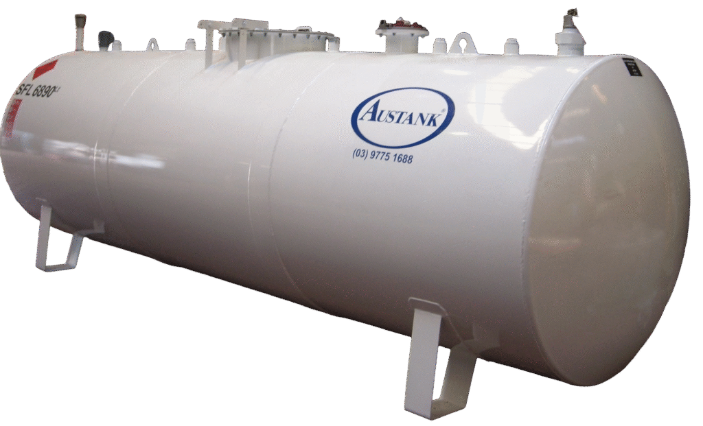 On Ground Self-bunded cylindrical standard tank for Petrol – austank.com.au